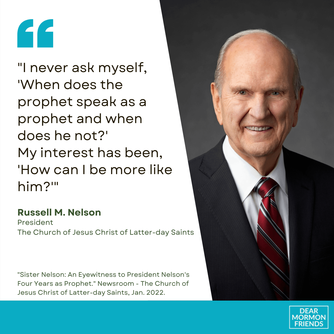 When is the Prophet "Speaking As A Man"? - Dear Mormon Friends